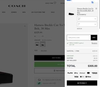 Coach Promo Codes (1 Verified) - $20 Off w/Code Sep 2025
