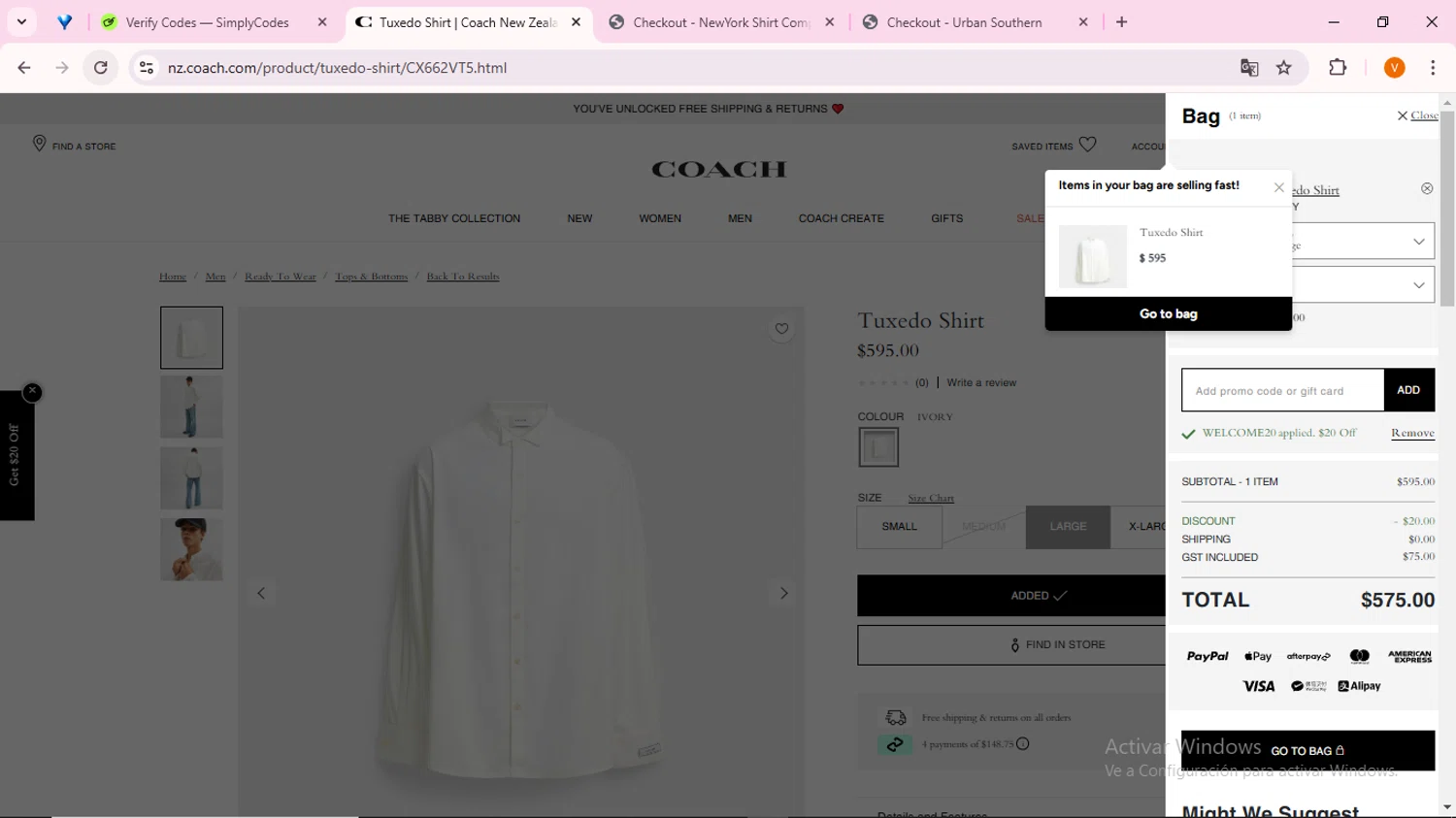 Coach Promo Codes (4 Verified) - $20 Off w/ Code Jan 2025