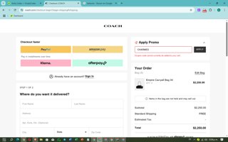 Coach Promo Codes (1 Verified) - $20 Off w/Code Mar 2025
