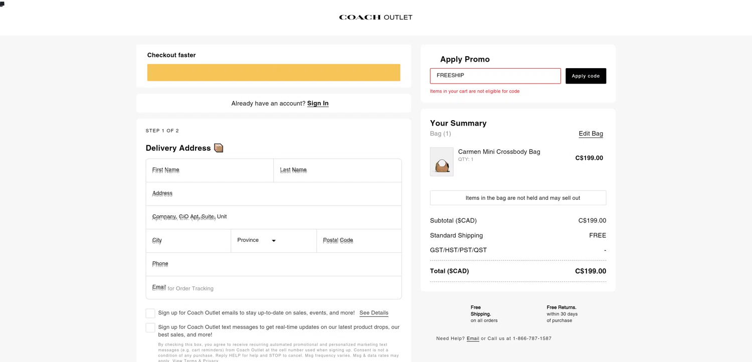 Coach Outlet Promo Codes (2 Verified) - $20 Off Apr 2025