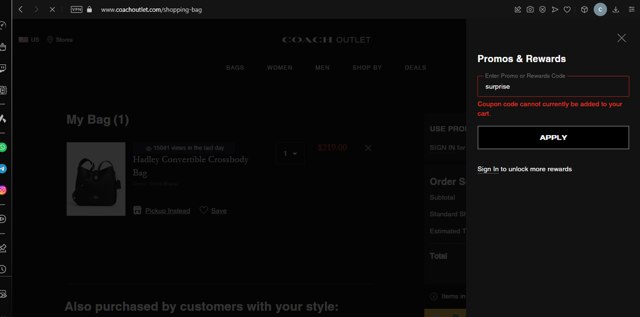 Coach Outlet Promo Codes - $20 Off | October 2024