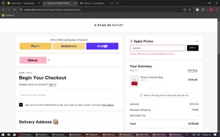 Coach Outlet Promo Codes - $20 Off | October 2024