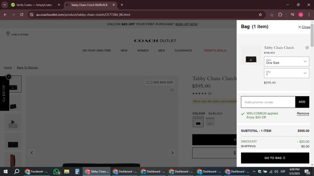 Coach Outlet Promo Codes (2 Verified) - $20 Off Apr 2025