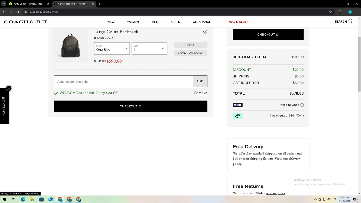 Coach Outlet Promo Codes - $20 Off | October 2024