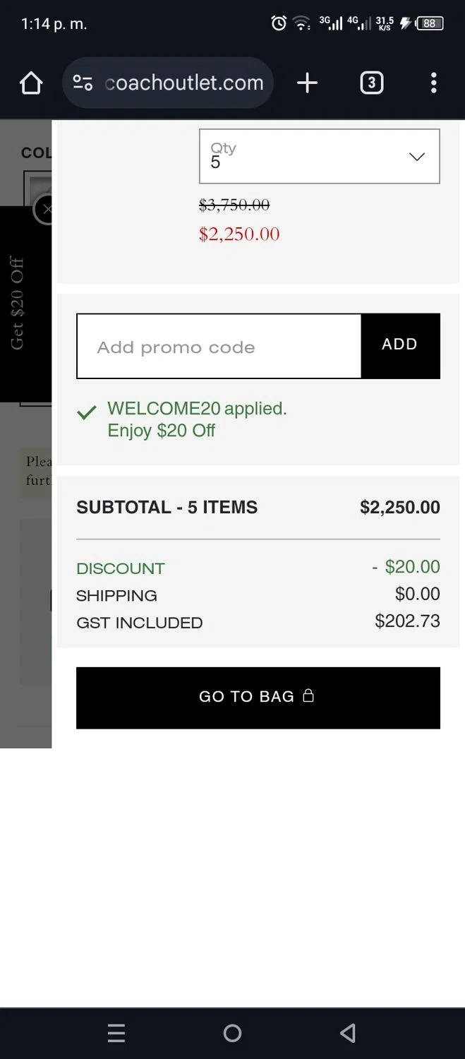 Coach Outlet Promo Codes - $20 Off | October 2024