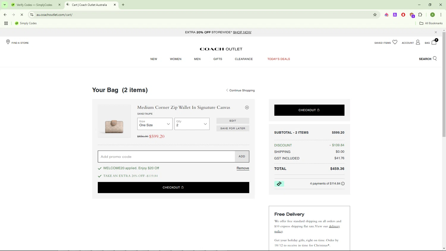 Coach Outlet Promo Codes - $20 Off | January 2025