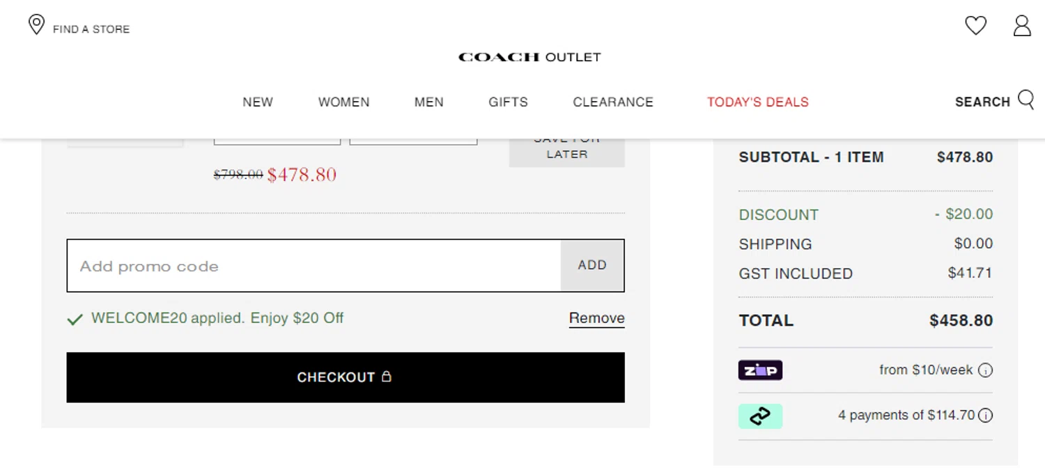 Coach Outlet Promo Codes - $20 Off | October 2024