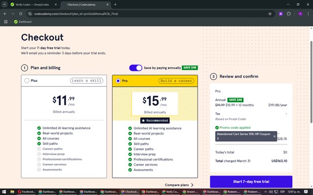 Codecademy Promo Codes (9 Verified) - 15% Off Apr 2025