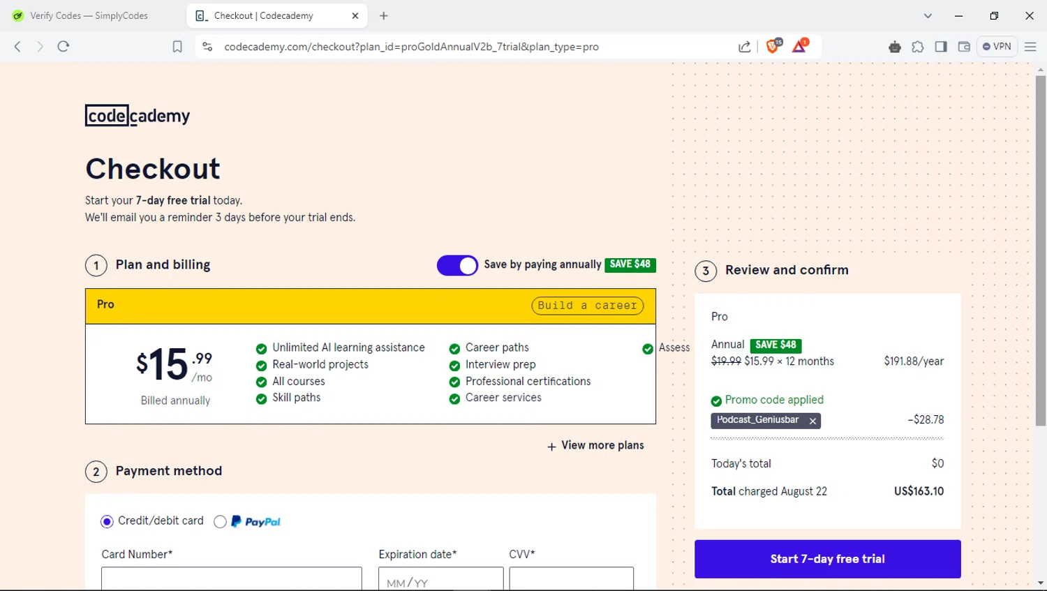 Codecademy Promo Codes - 15% Off | September 2024