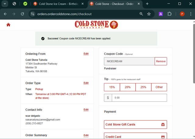 Cold Stone Creamery Promo Codes - $5 Off Jul 2025