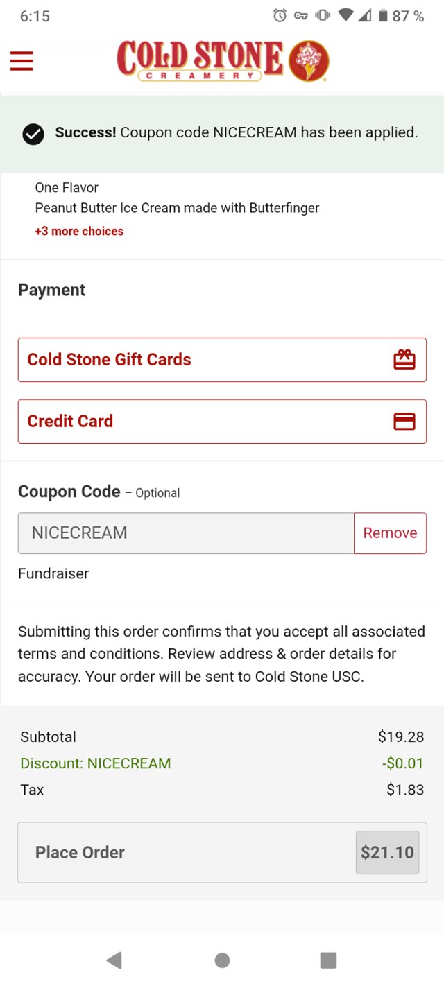 Cold Stone Creamery Promo Codes - $5 Off Coupons Sep 2025