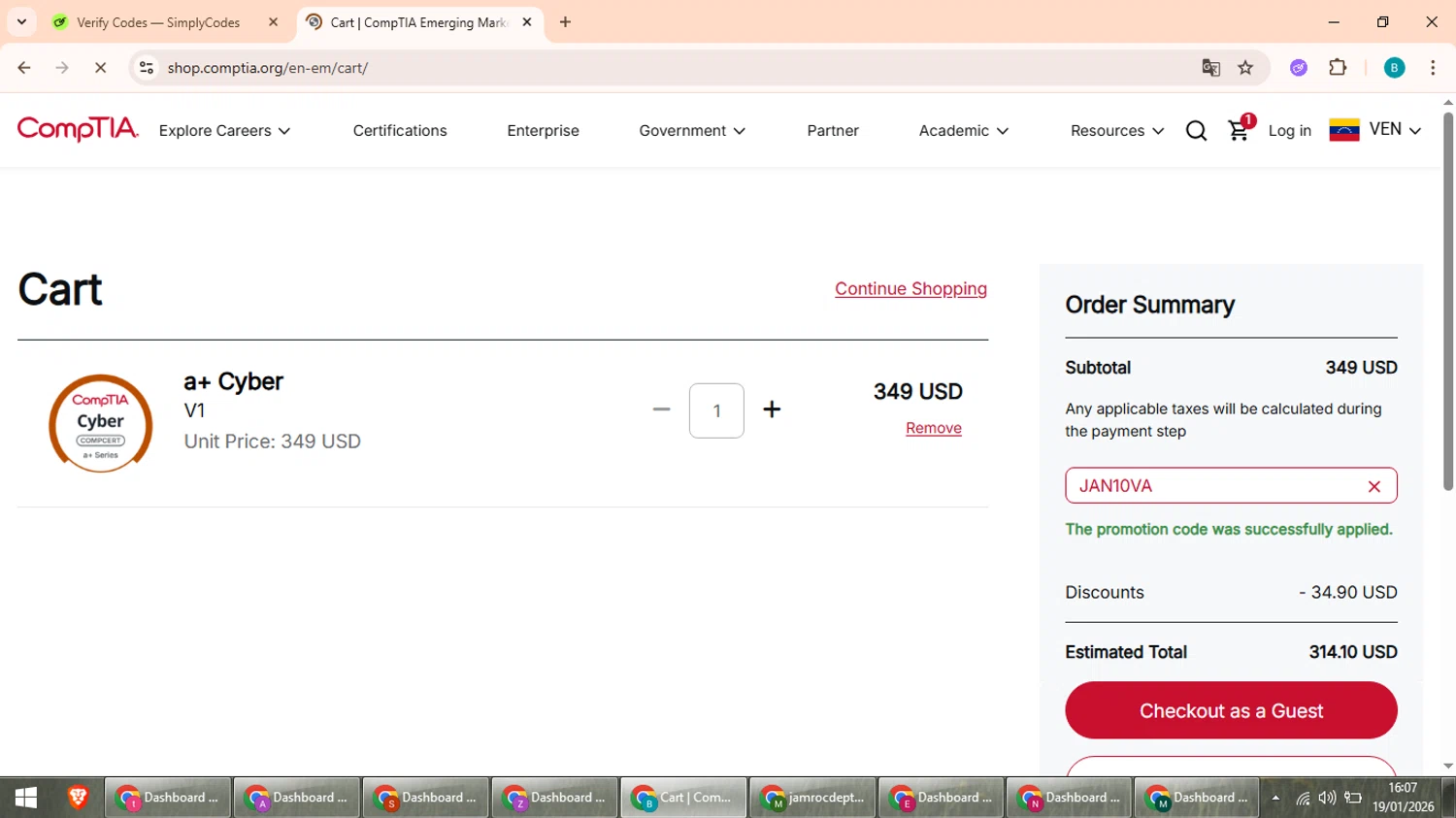 CompTIA Promo Codes - 10% Off (4 Verified) Feb 2026
