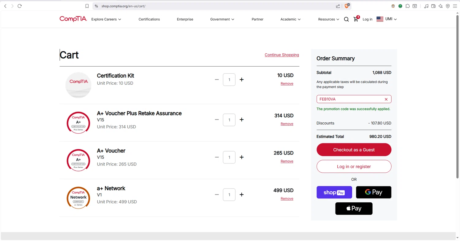CompTIA Promo Codes - 10% Off (4 Verified) Feb 2026