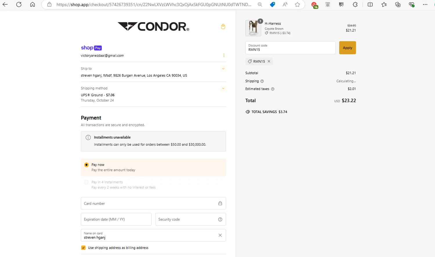 Condor Outdoor Promo Codes - 15% Off | December 2024