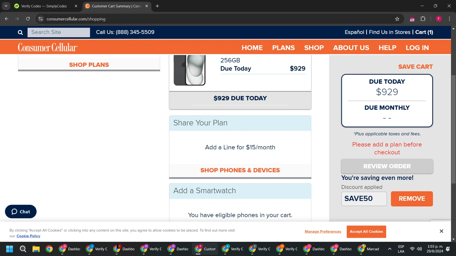 Consumer Cellular Promo Codes - $25 Off | October 2024