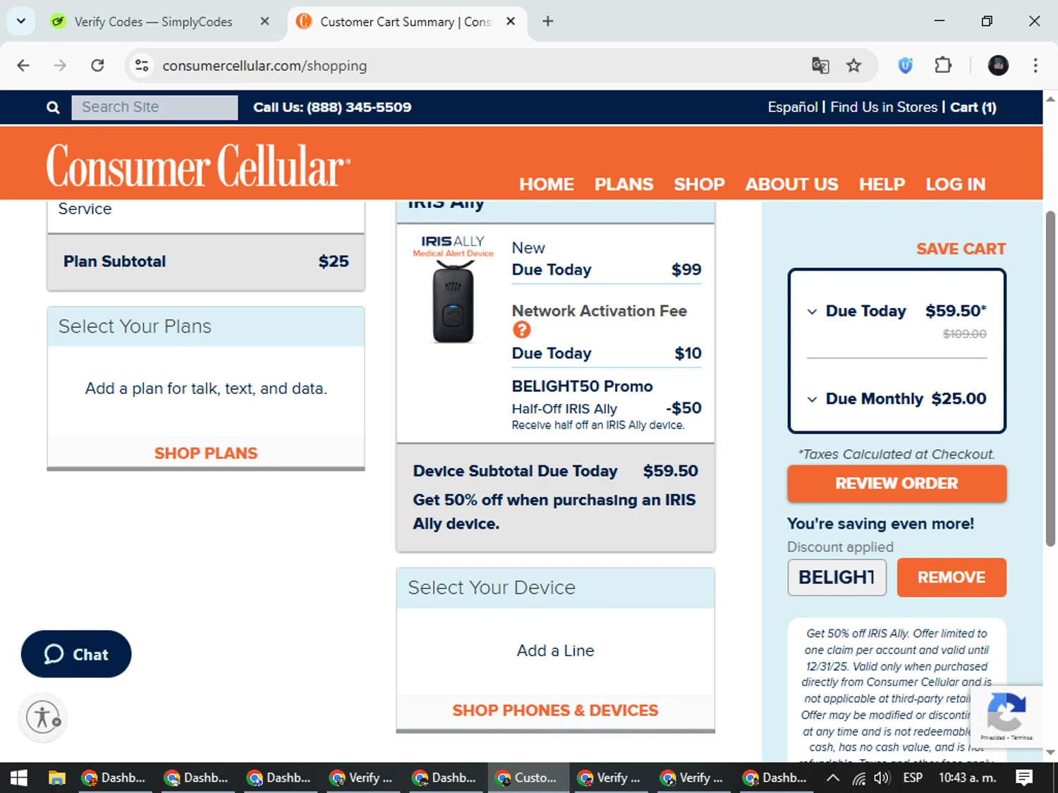 Consumer Cellular Promo Codes - 10% Off November