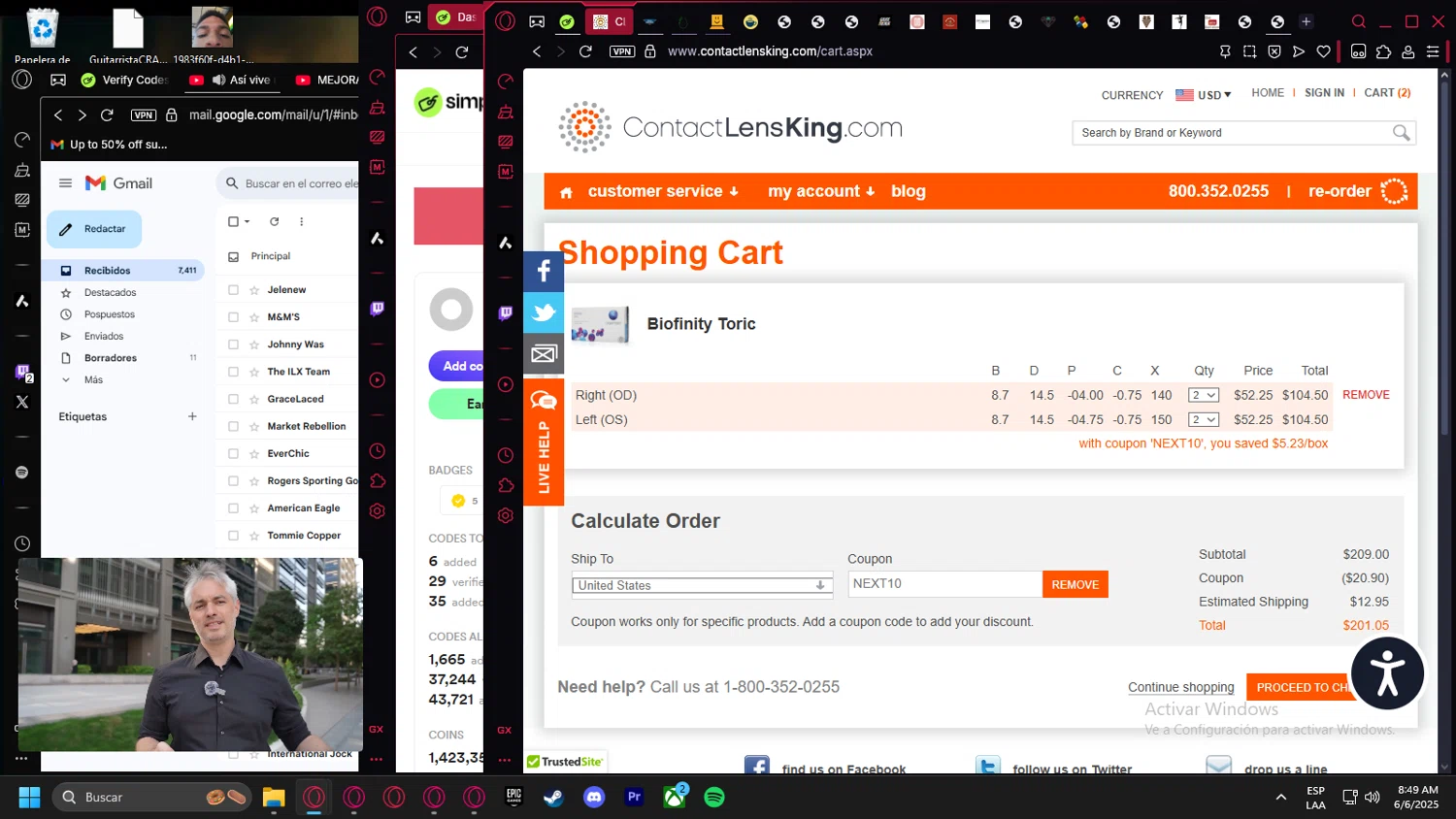 Contact Lens King Promo Codes - 10% Off Aug 2025