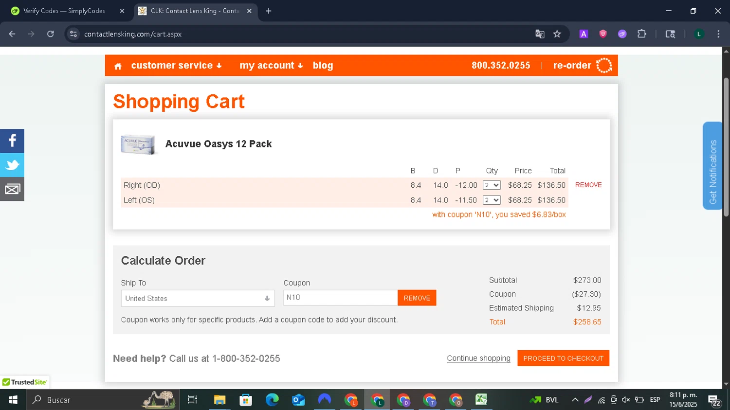 Contact Lens King Promo Code - 10% Off December 2025