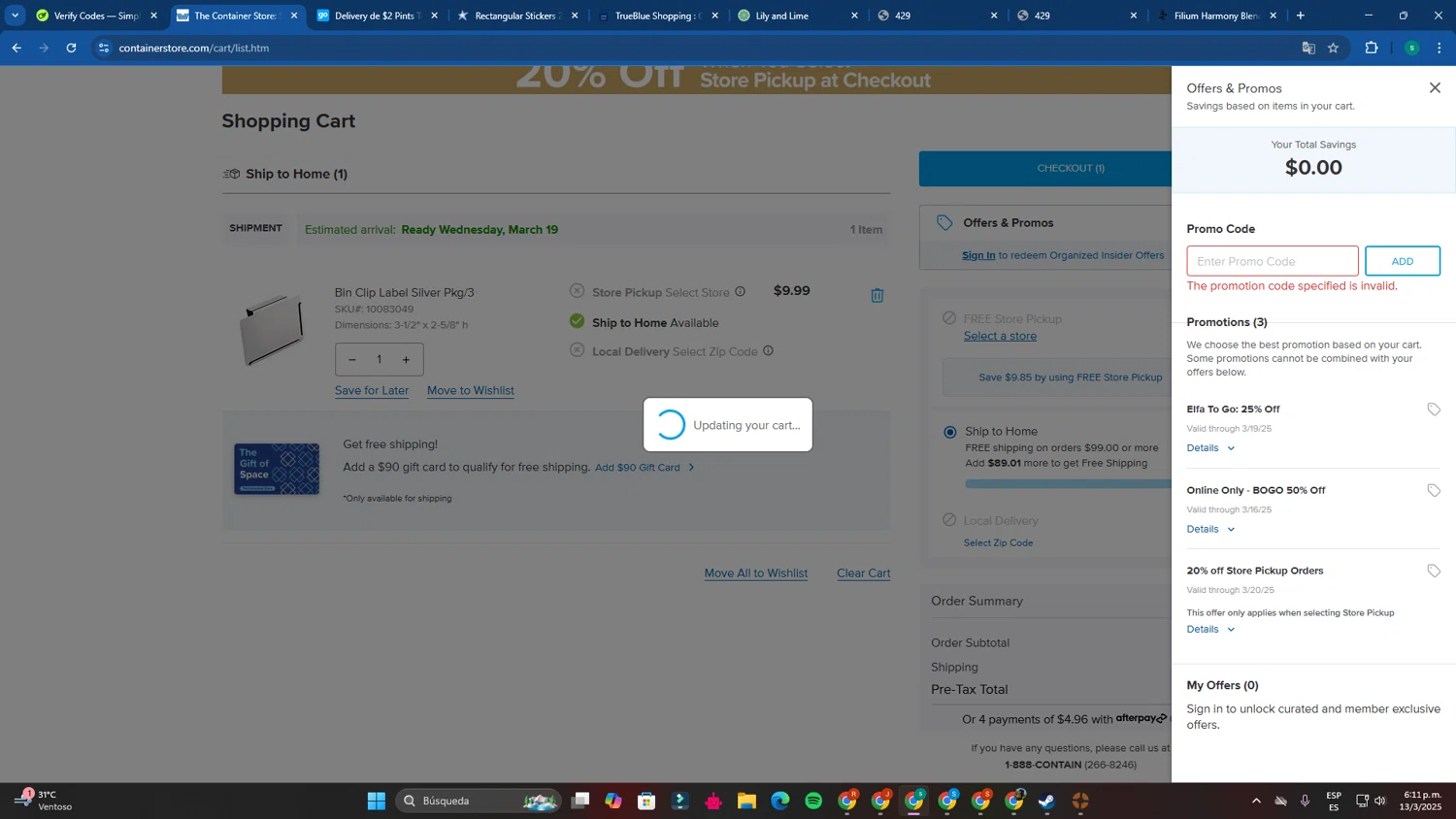 The Container Store Promo Codes - 25% Off Coupons Sep 2025