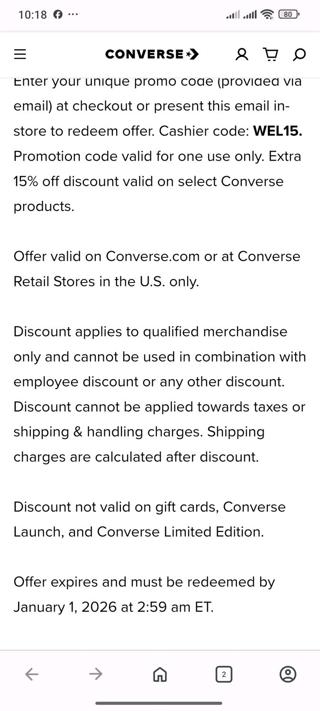 Converse Discount Codes - 15% Off (1 Verified) Sep 2025