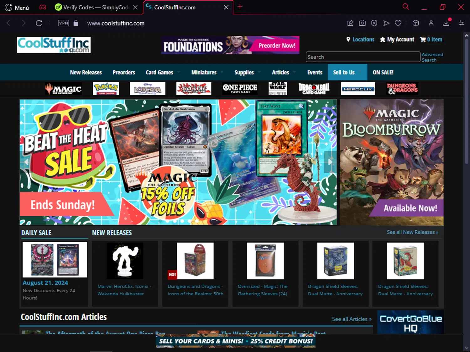 Coolstuffinc Promo Codes - 5% Off | December 2024