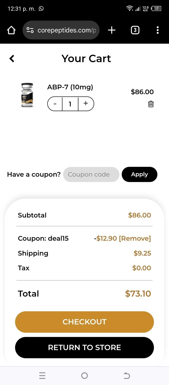 Core Peptides Coupons - 15% Off | October 2024