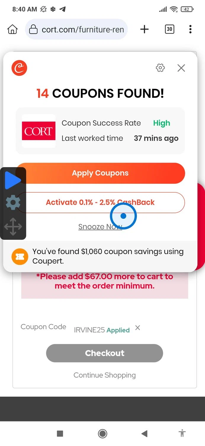 CORT Coupon Codes - 25% Off | November 2024