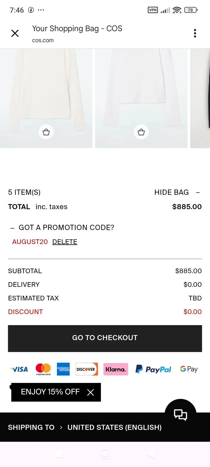 COS Discount Codes - 15% Off (6 Verified) Oct 2025