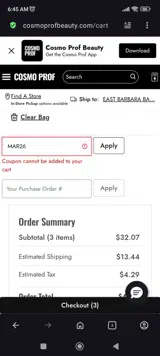 Cosmo Prof Promo Codes - 25% Off (+1 Codes) Jun 2026