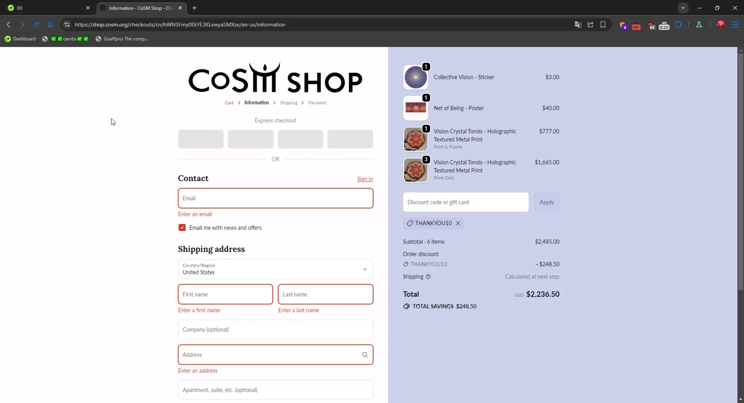CoSM Shop Promo Codes (2 Verified) - 10% Off w/Code Oct 2025