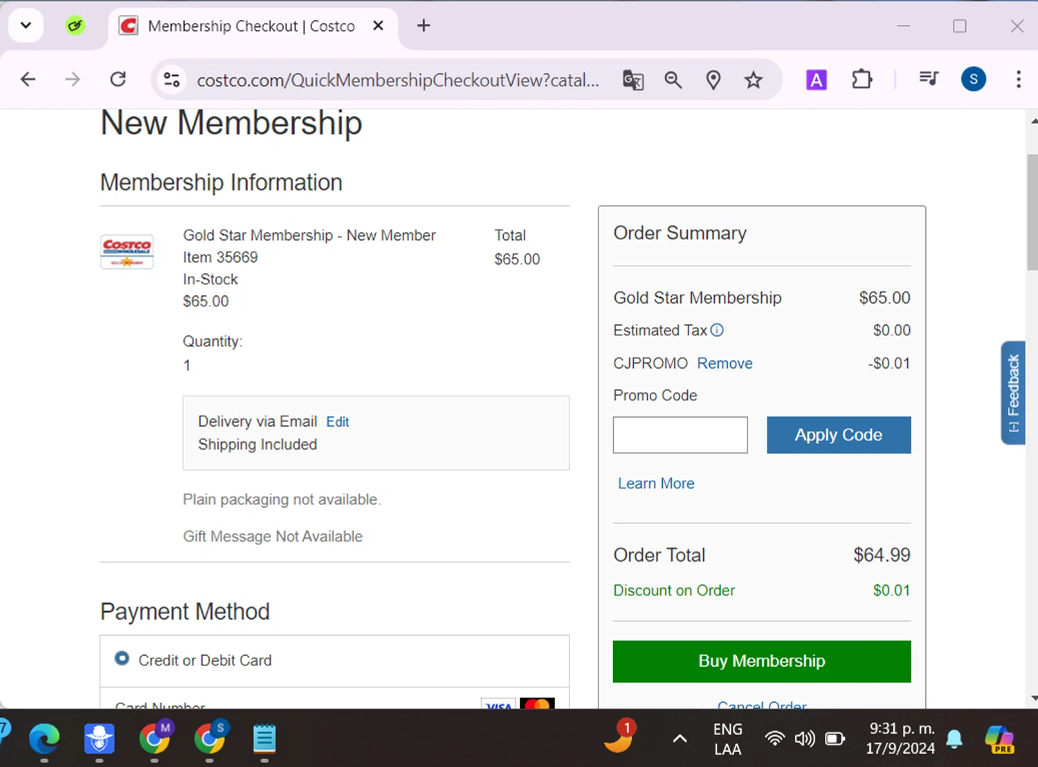 Costco Promo Codes - $30 Off | October 2024