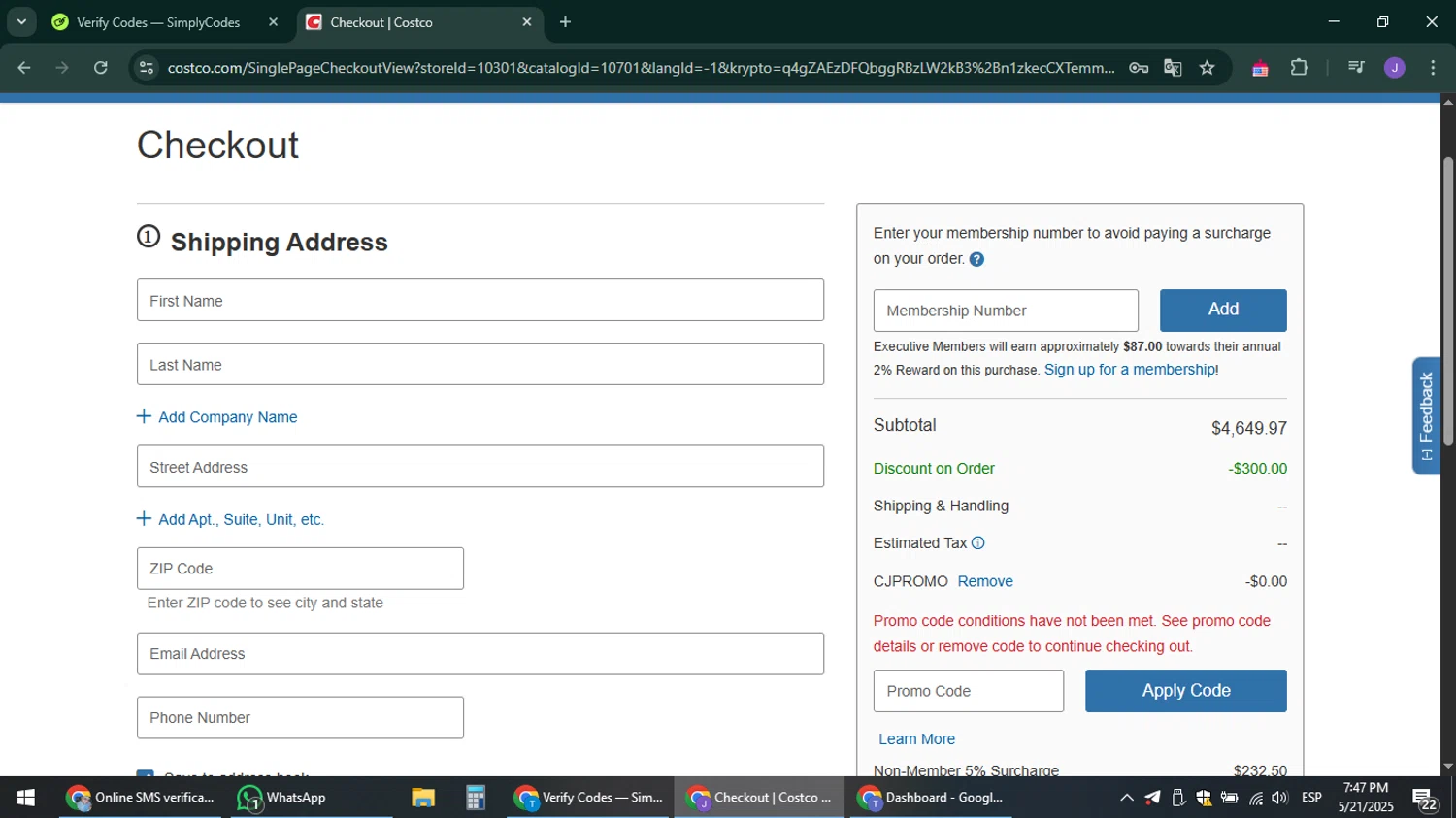 Costco Promo Codes (3 Verified) - 15% Off w/Code Jun 2025