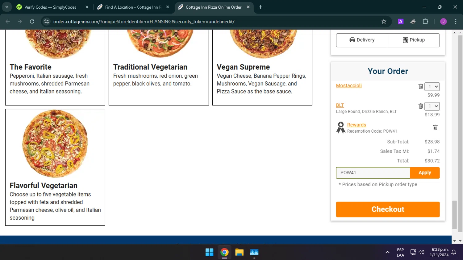 Cottage Inn Pizza Promo Codes - 10% Off Coupons Jan 2025