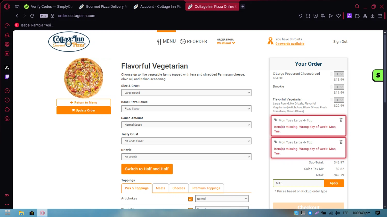 Cottage Inn Pizza Promo Code (3 Verified) - $10 Off Sep 2025