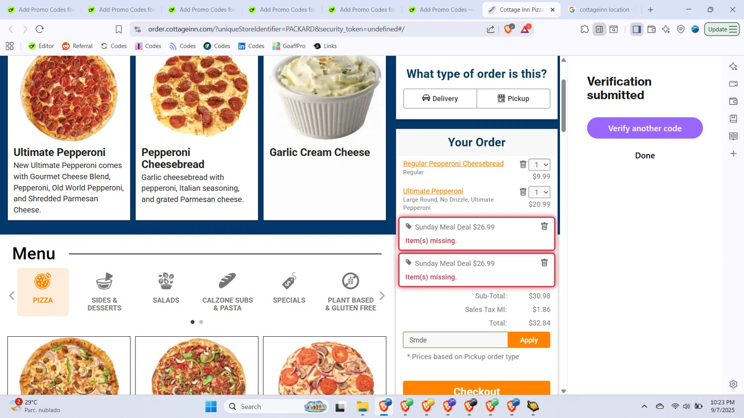 Cottage Inn Pizza Promo Codes (6 Verified) - $5 Off Sep 2025