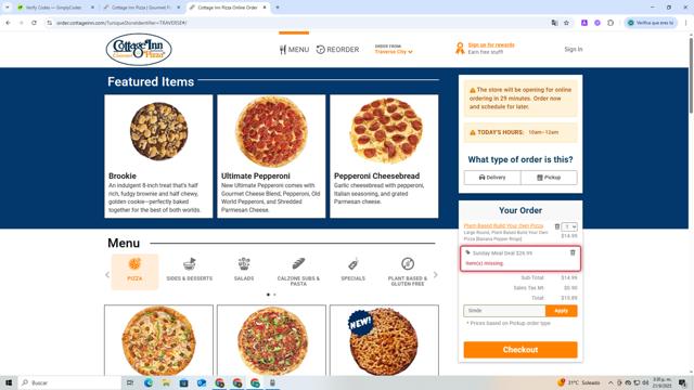 Cottage Inn Pizza Promo Code (3 Verified) - $10 Off Oct 2025