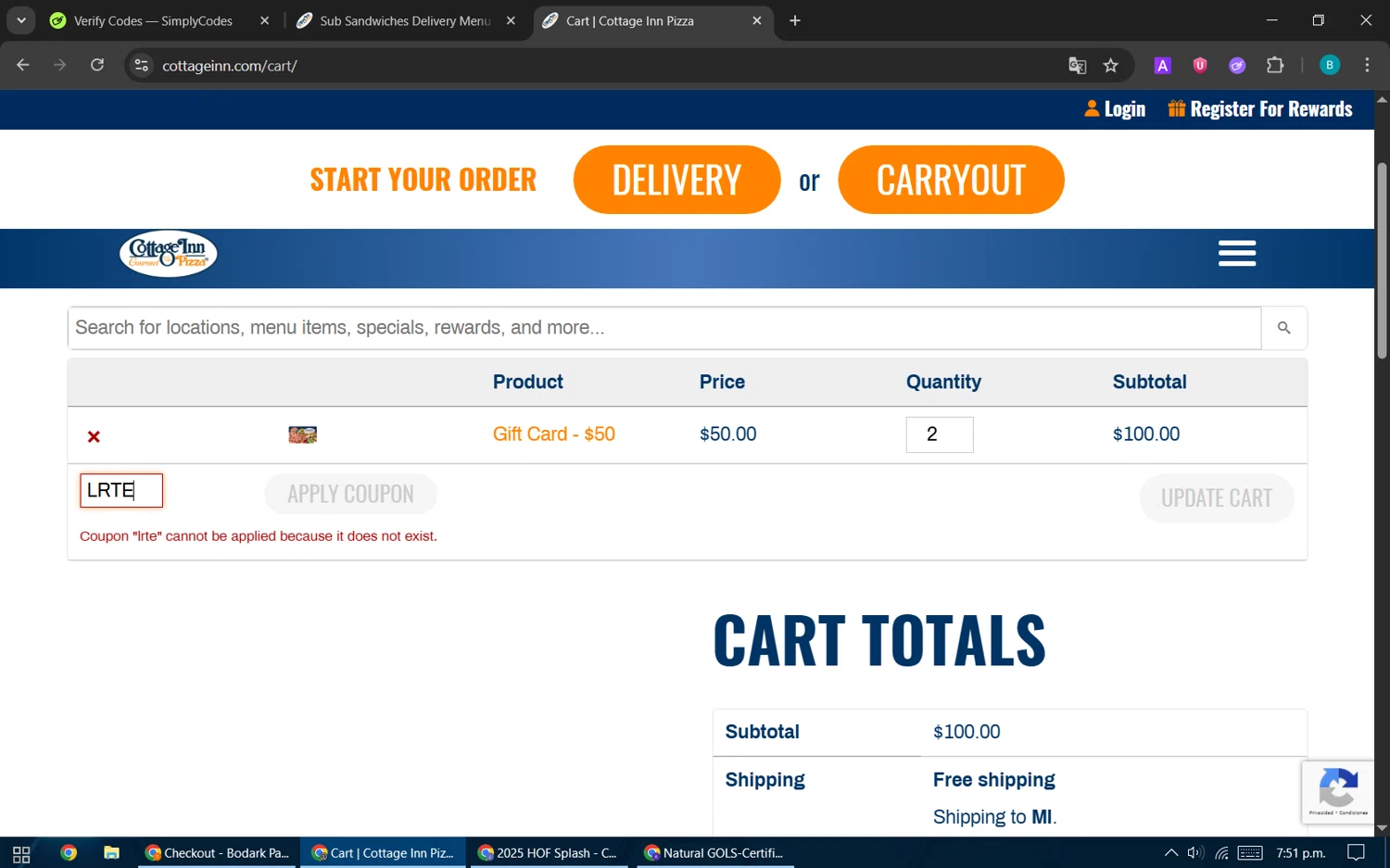 Cottage Inn Pizza Promo Codes (6 Verified) - $5 Off Sep 2025