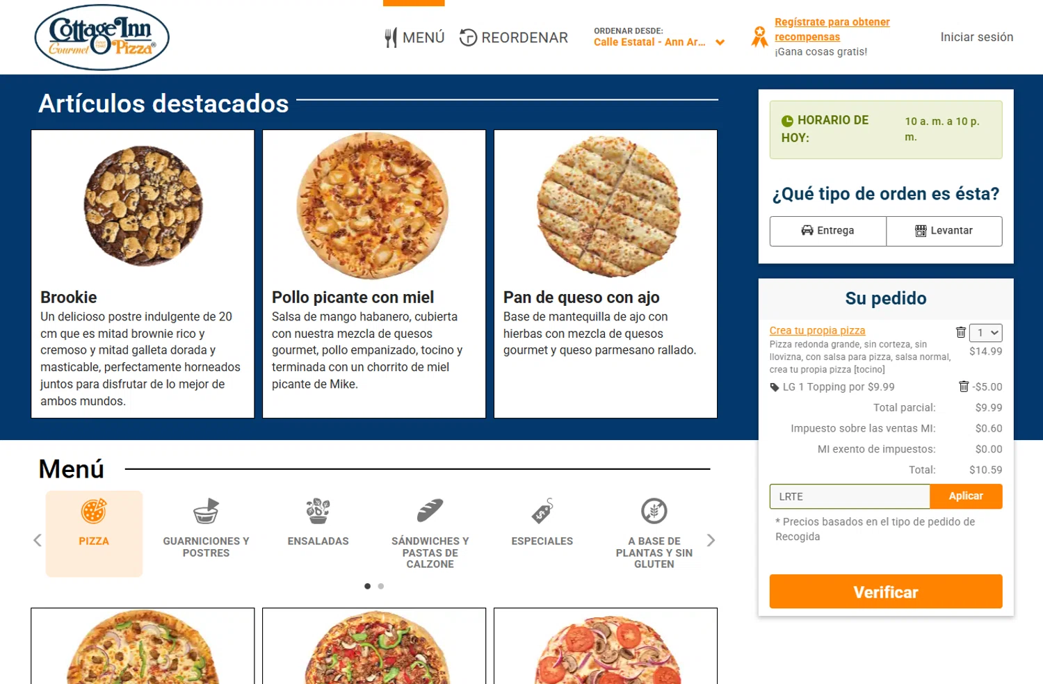 Cottage Inn Pizza Promo Code (5 Verified) - $10 Off Oct 2025