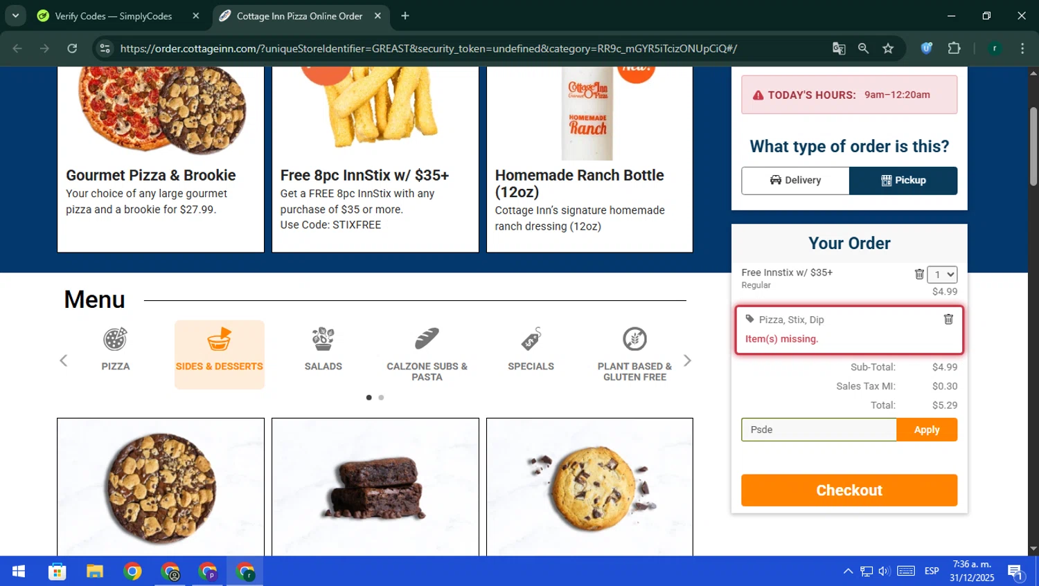 Cottage Inn Pizza Promo Code - 50% Off January 2026