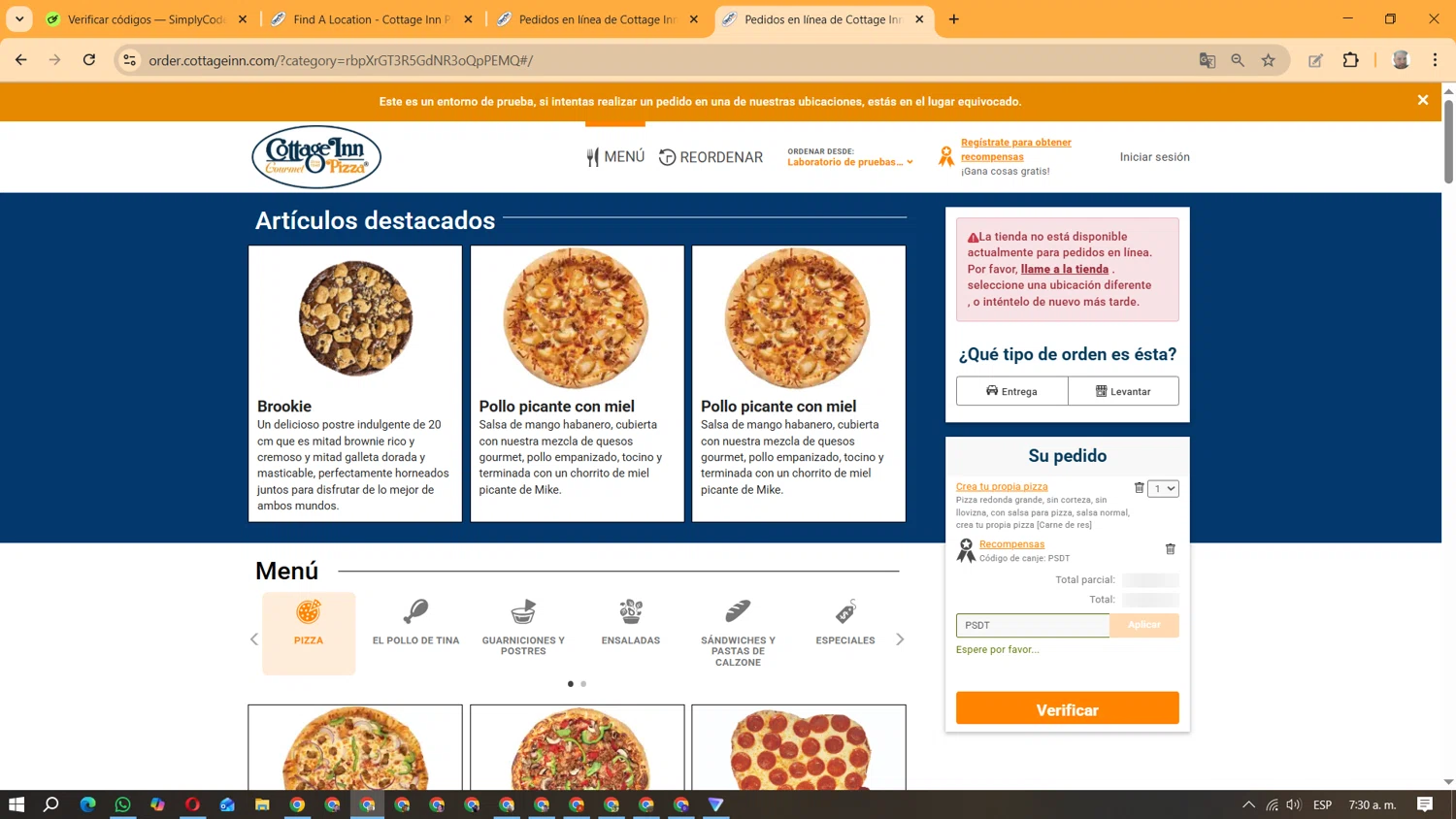 Cottage Inn Pizza Promo Codes - $10 Off November