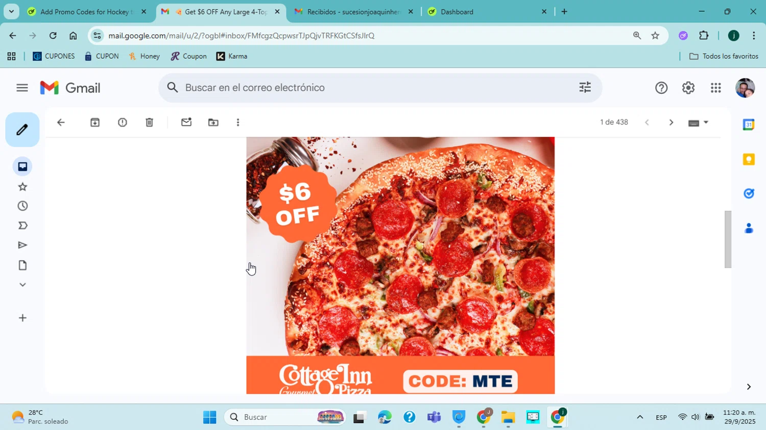 Cottage Inn Pizza Promo Code (4 Verified) - $10 Off Oct 2025