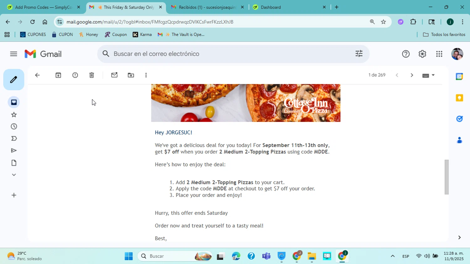 Cottage Inn Pizza Promo Codes (6 Verified) - $5 Off Sep 2025