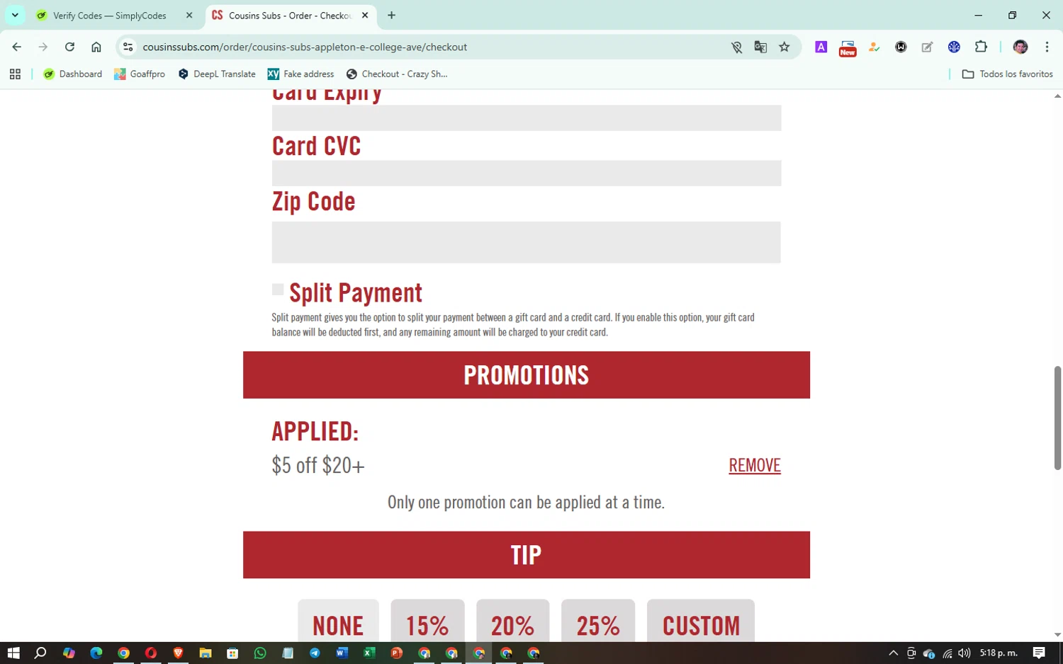 Cousins Subs Promo Codes - $5 Off (3 Verified) Jan 2026
