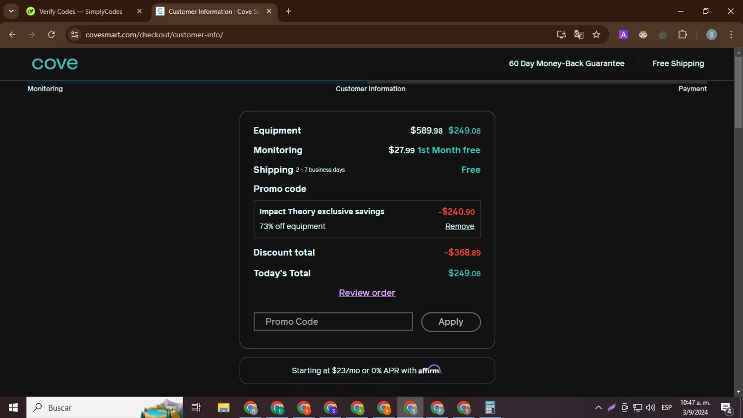 Cove Security Promo Codes - $20 Off | October 2024