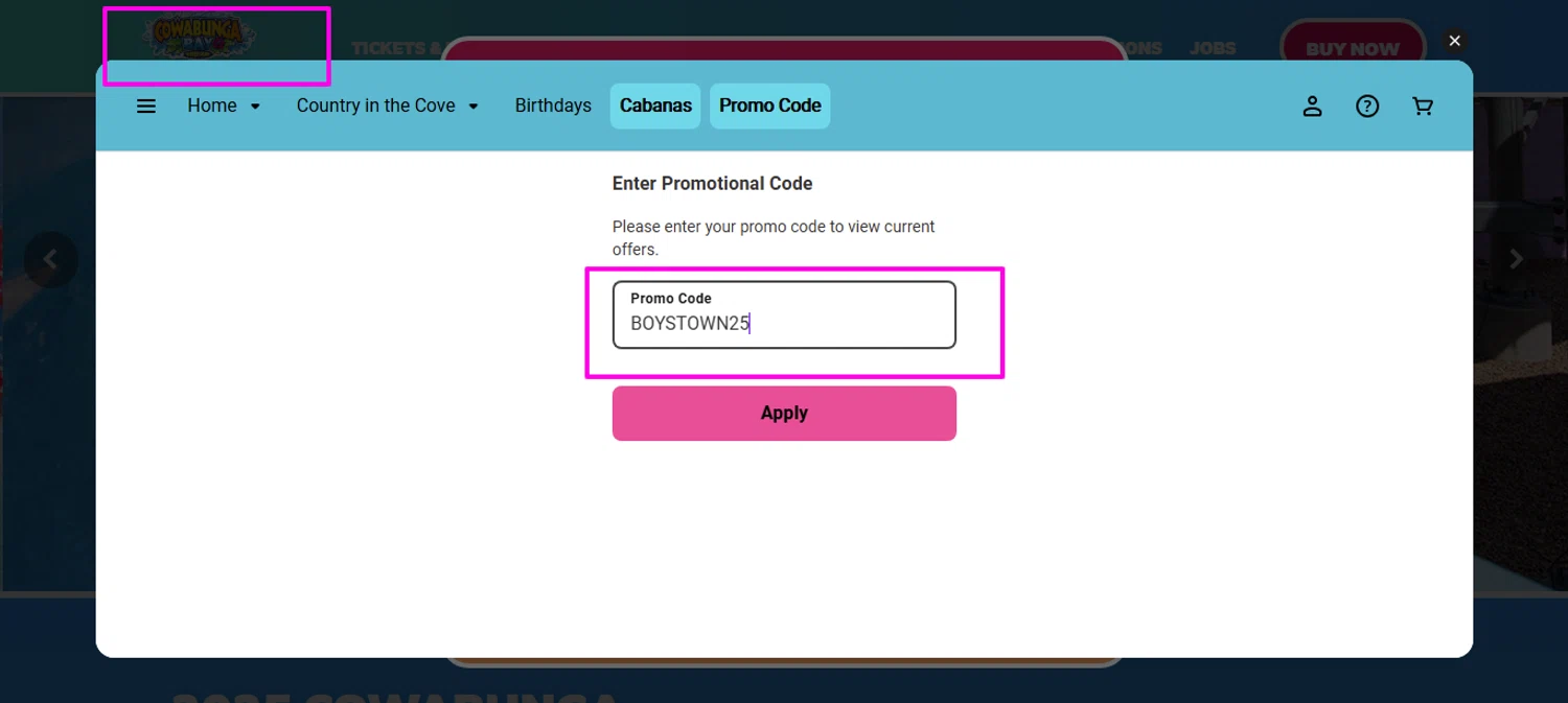 Cowabunga Bay Promo Codes - $25 Off (Verified) Sep 2025