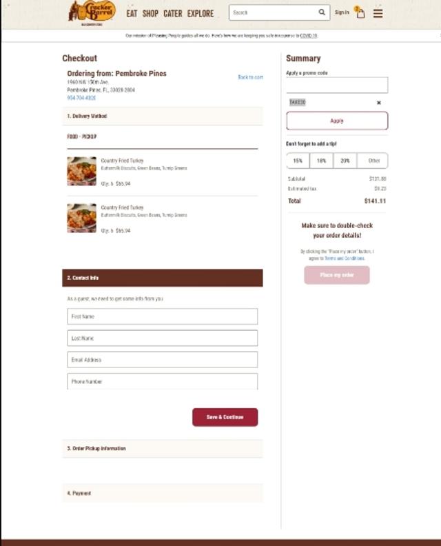 Cracker Barrel Promo Codes - 10% Off Coupons Oct 2025