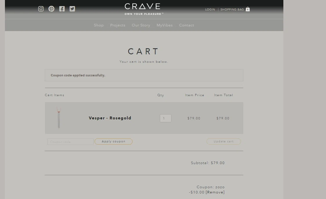 Crave Promo Codes - 10% Off | September 2024