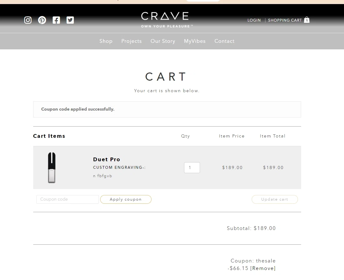 Crave Promo Codes - 30% Off Coupons Jan 2025