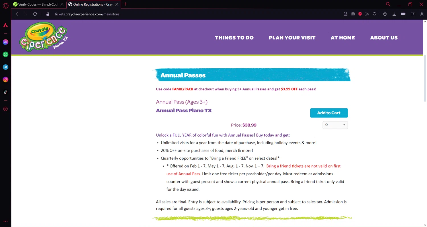 Crayola Experience Promo Codes - $1 Off | September 2024
