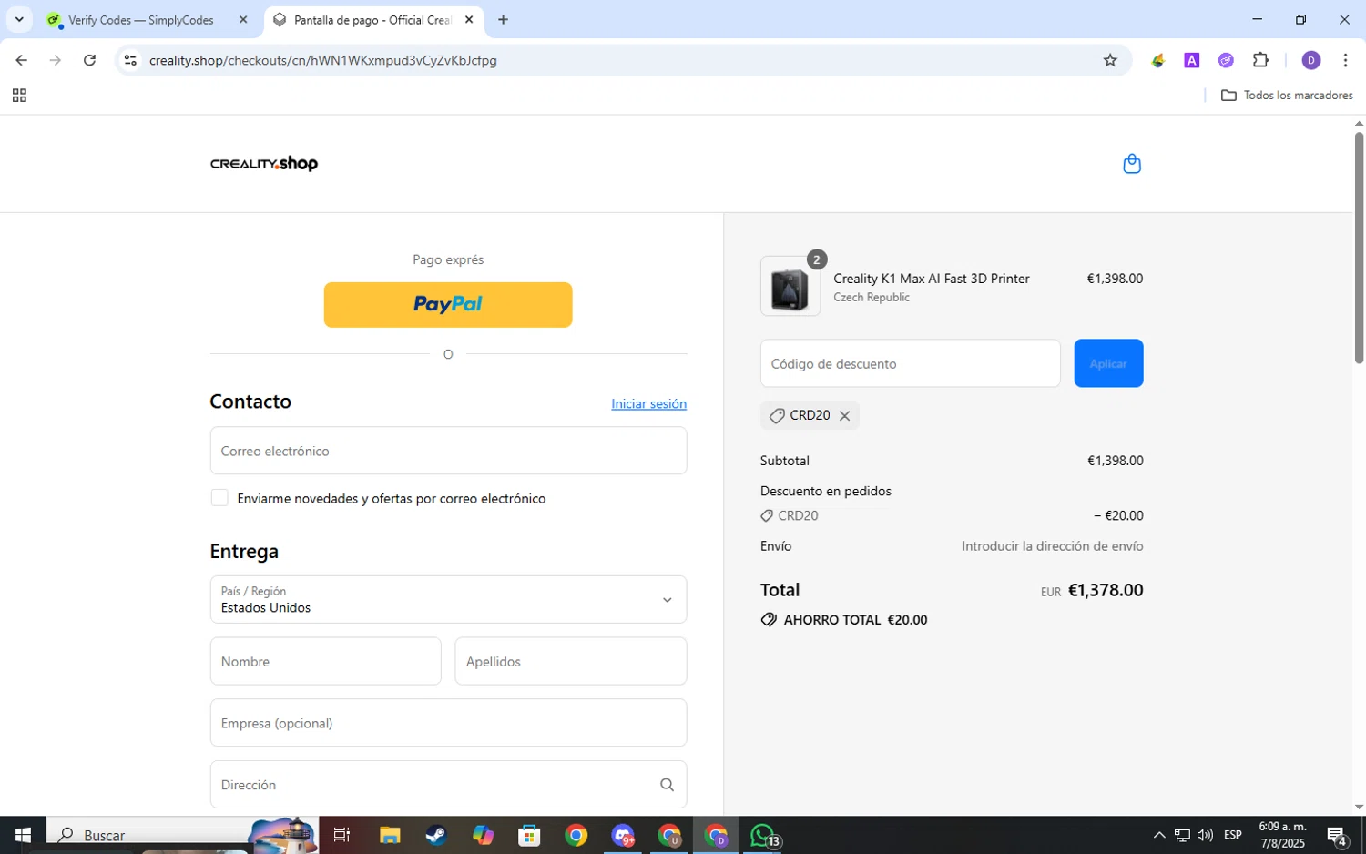 Creality Promo Codes - $10 Off (4 Verified) Dec 2025